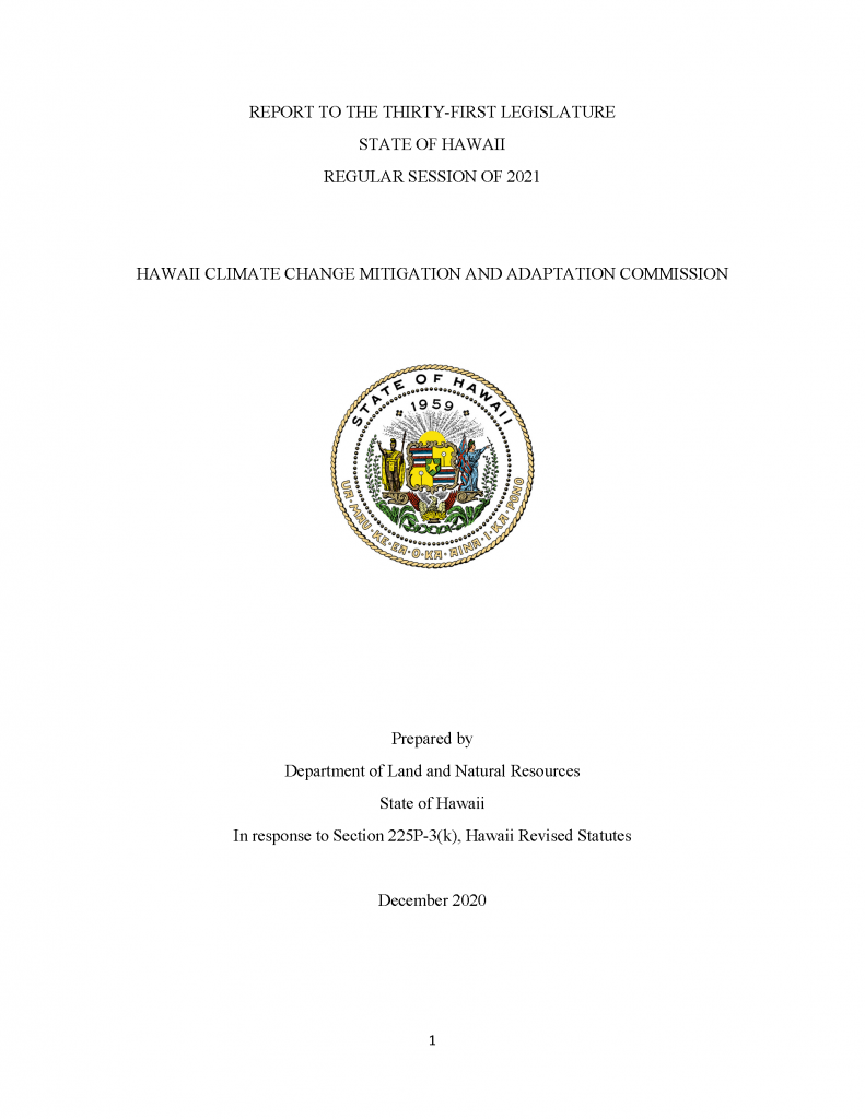 Climate Change Portal | OCCL21-Hawaii-Climate-Change-Report-FY20-1