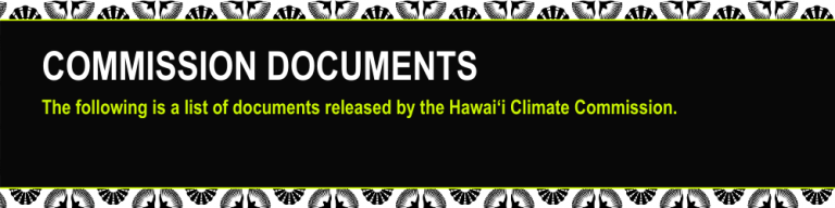 Climate Change Portal | Commission Documents