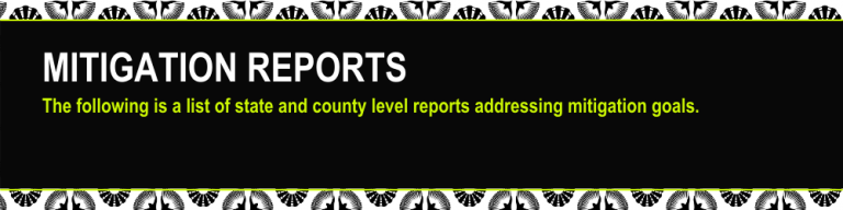Climate Change Portal | Mitigation Reports