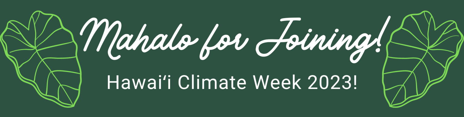 Climate Change Portal | Hawaii Climate Week 2023