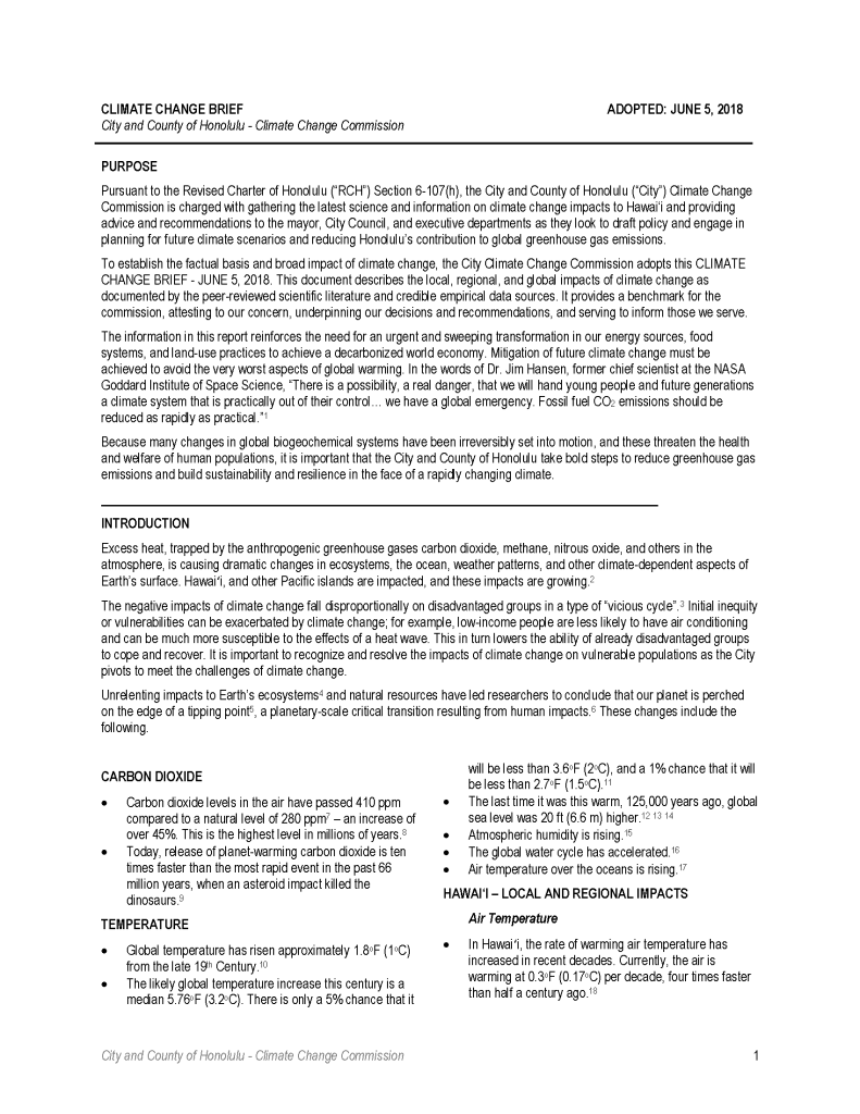 Climate Change Portal | Honolulu_Climate_Change_Brief_2018