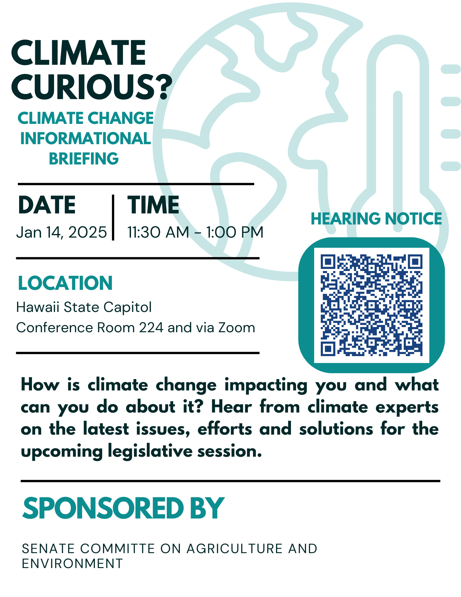 Climate Change Portal | 2025 Legislative Climate Info Briefing